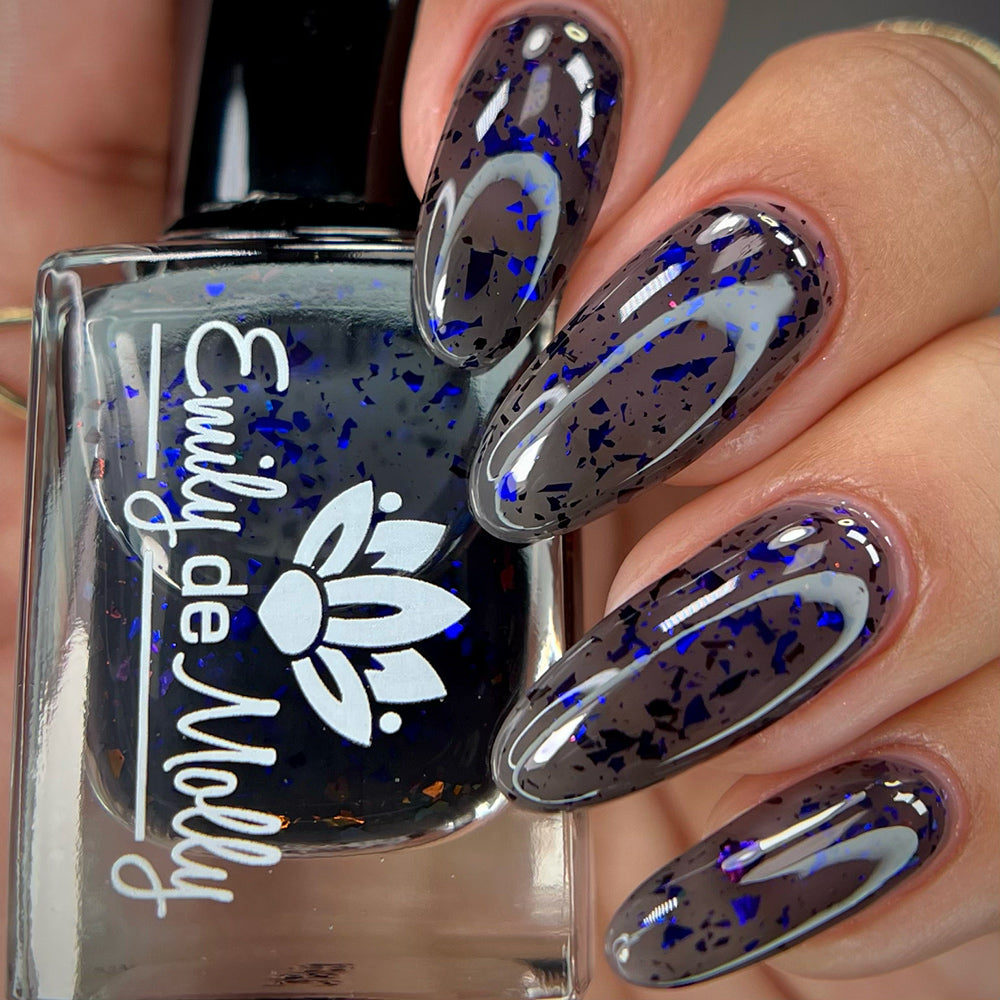 Sheer Tint Nightshade - A sheer base with multichrome flakes – EmilydeMolly
