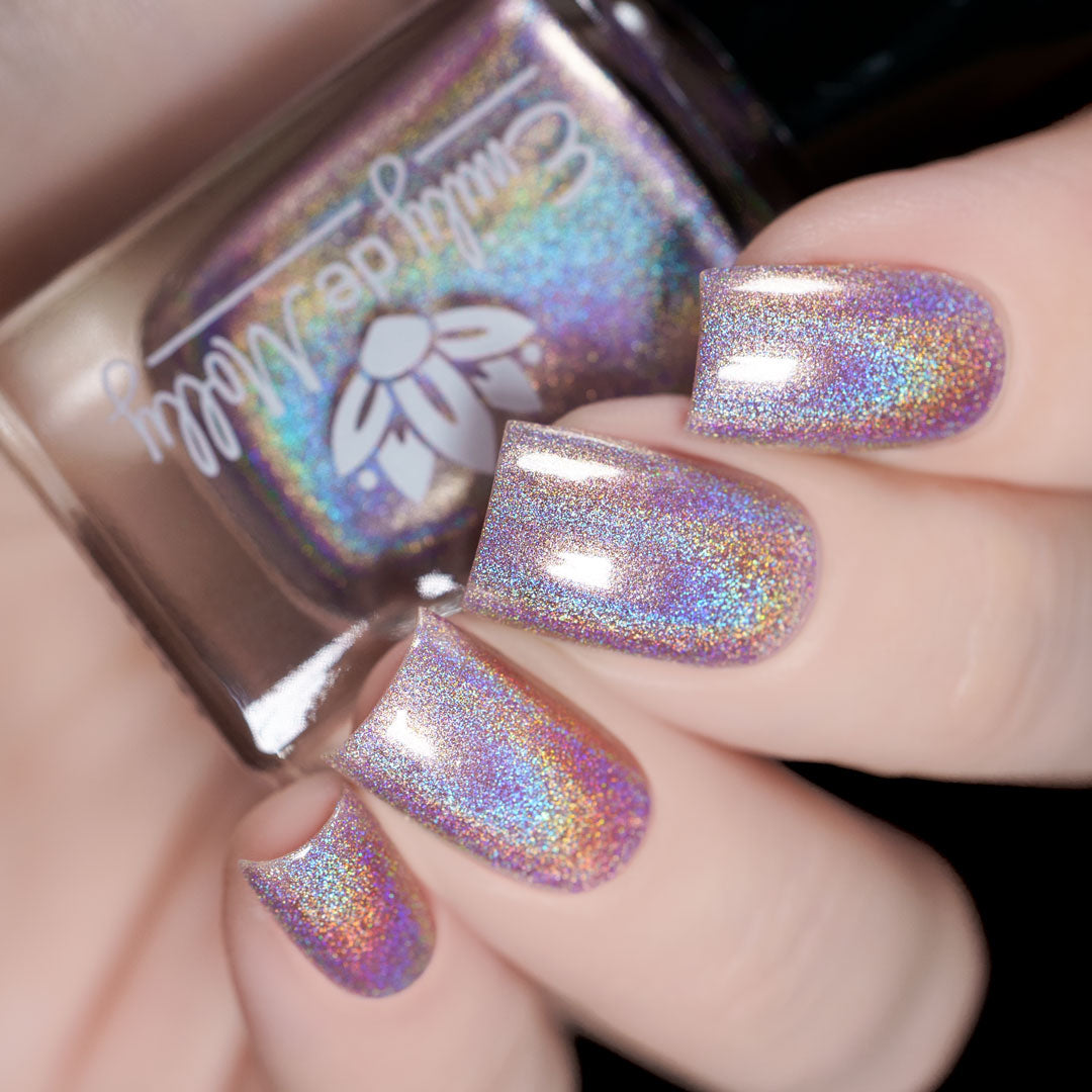Pink holographic nails store