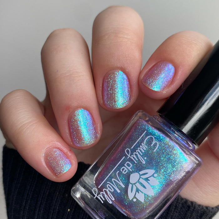 Lament - Aqua shimmer nail polish – EmilydeMolly