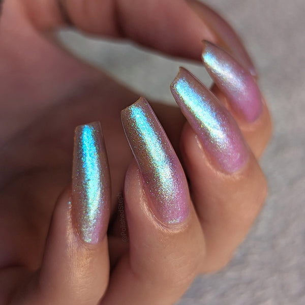 Lament - Aqua shimmer nail polish – EmilydeMolly
