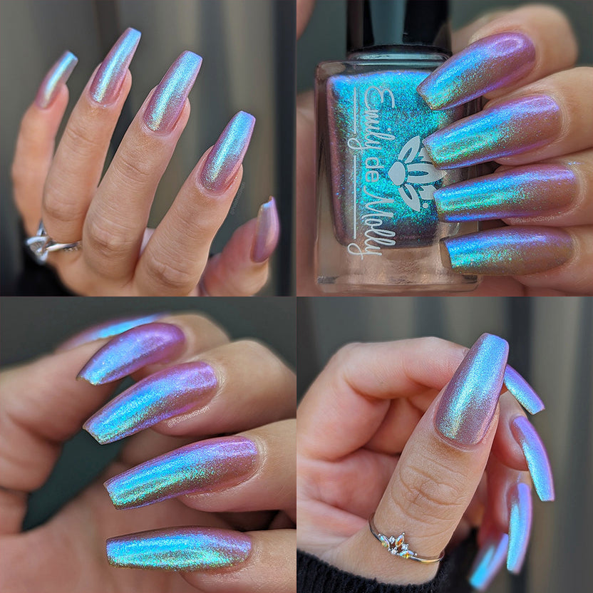 Lament - Aqua shimmer nail polish – EmilydeMolly
