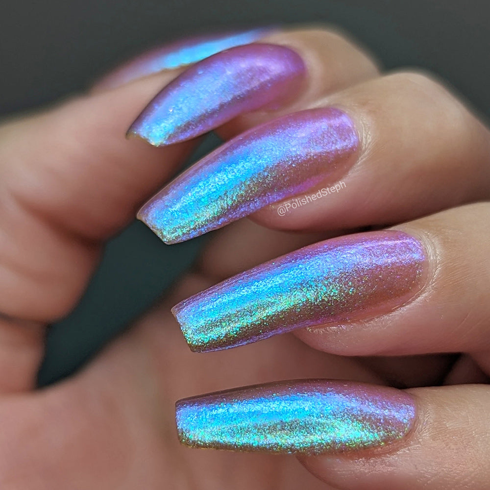 Lament - Aqua shimmer nail polish – EmilydeMolly