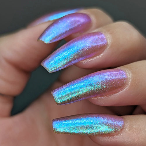 Lament - Aqua shimmer nail polish – EmilydeMolly