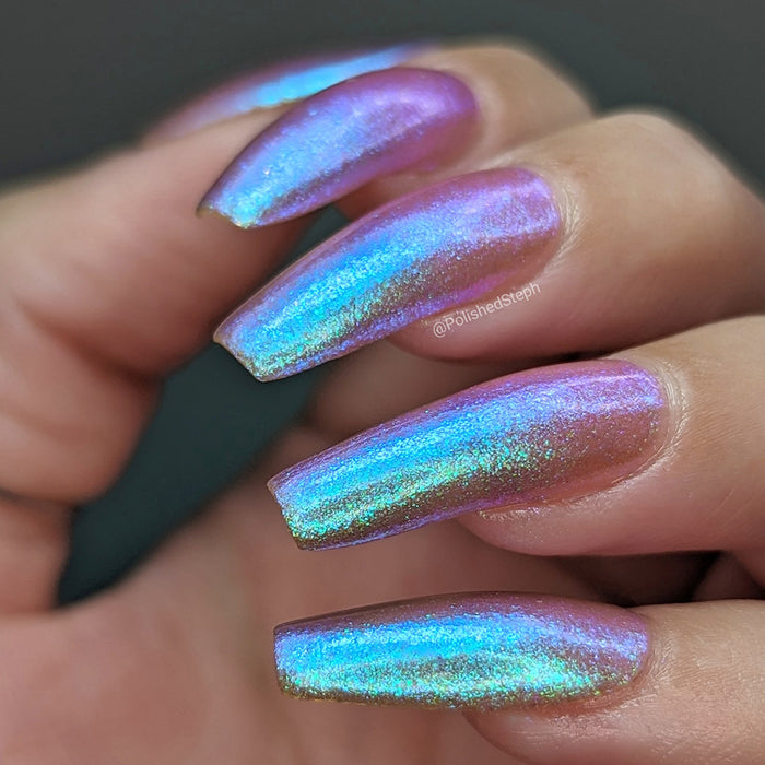 Lament - Aqua shimmer nail polish – EmilydeMolly
