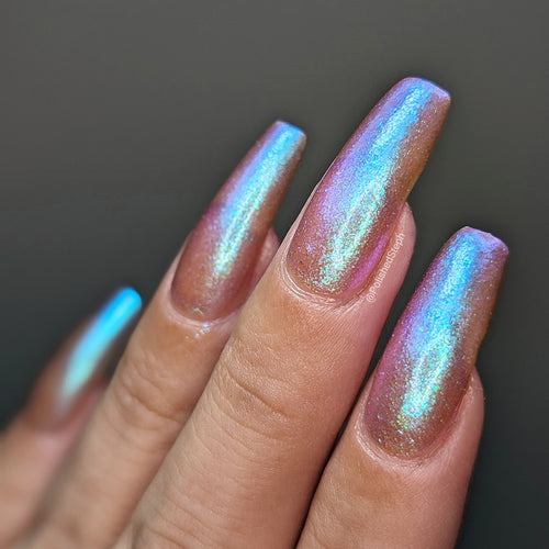Lament - Aqua shimmer nail polish – EmilydeMolly