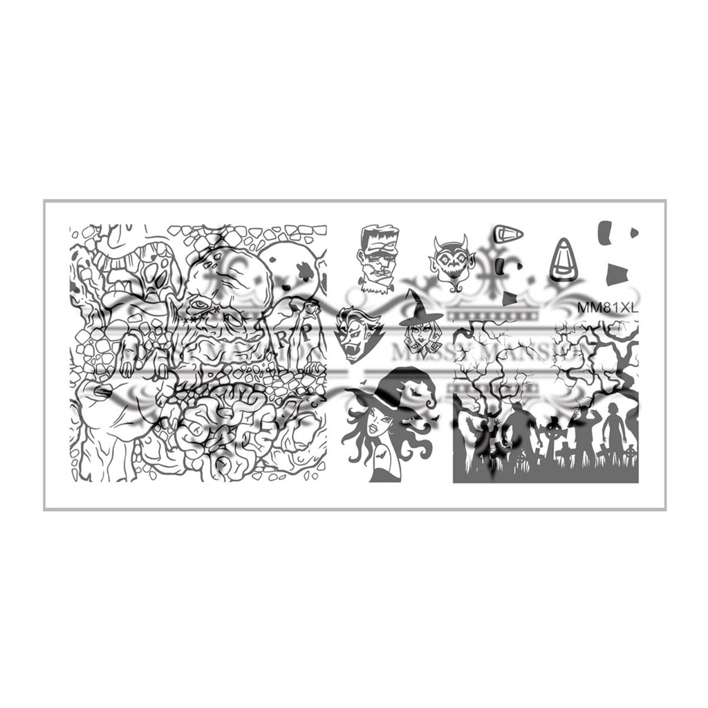 MM81XL Messy Mansion Nail Stamping Plate – EmilydeMolly