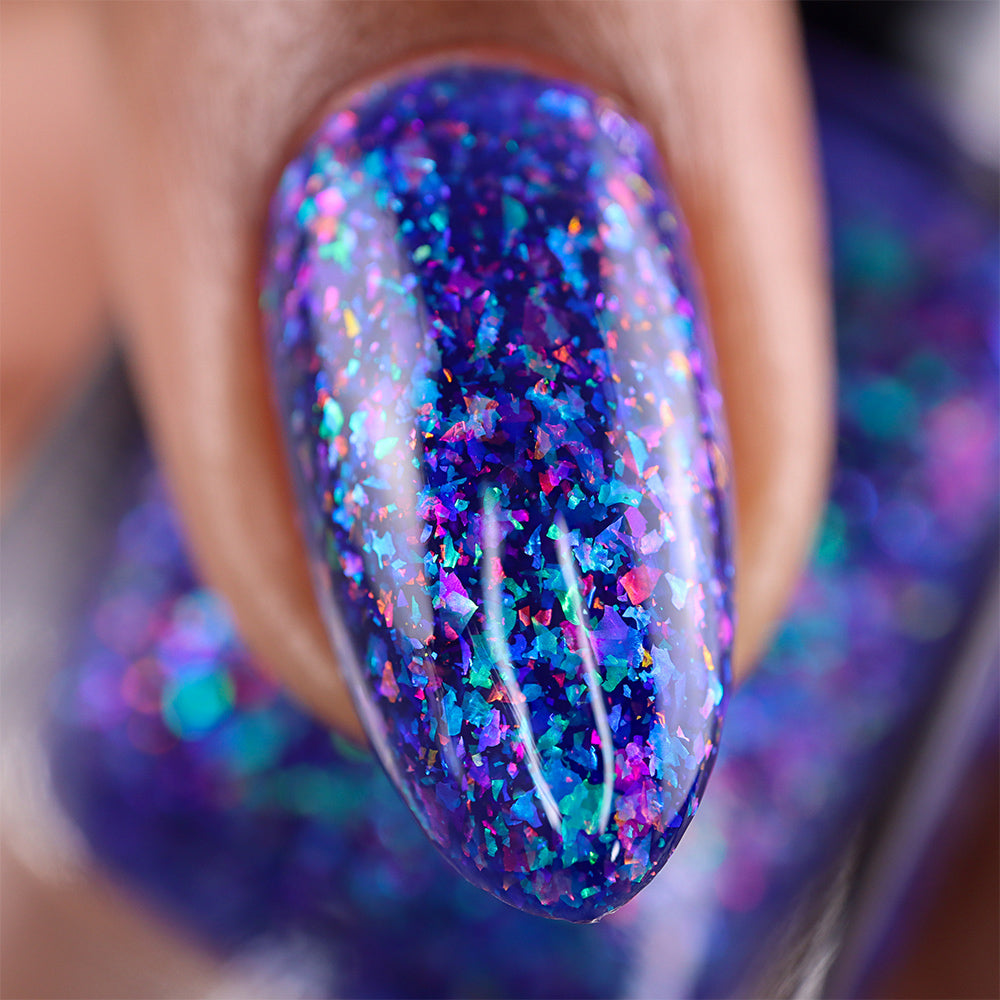 Card Trick - blue flake nail polish – EmilydeMolly